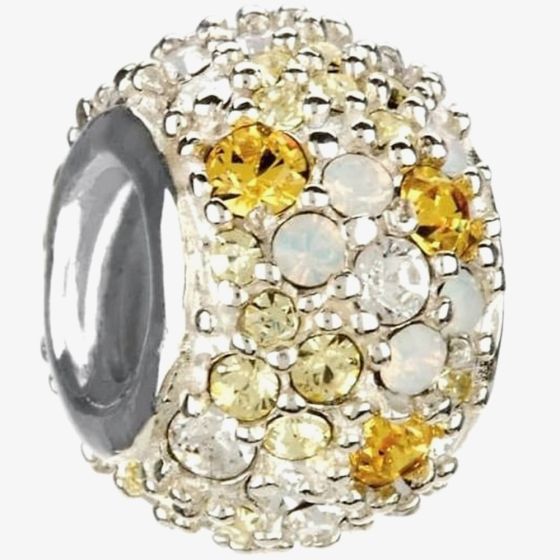 Chamilia Silver Jewelled Yellow Crystal Bead JC-6A - thbaker.co.uk