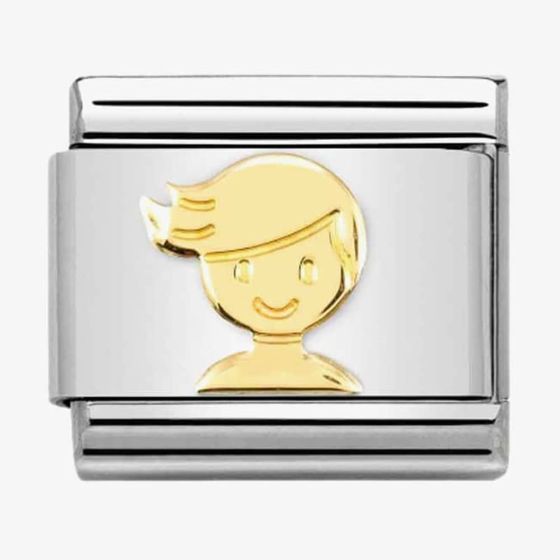 Nomination 030162/72 CLASSIC Composable Yellow Gold Boy Charm - thbaker ...