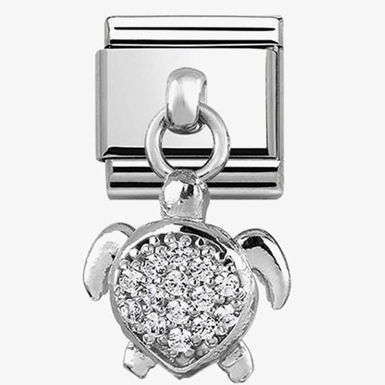Nomination 331800/24 CLASSIC Silvershine Sea Turtle Charm - thbaker.co.uk