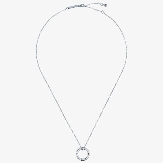 Ted Baker TBJ3816-01-03 LOELLE Silver Tone Plated Circle Pendant ...