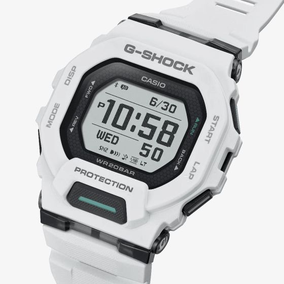 Casio GBD-200-7ER G-Shock G-Squad GBD-200 White Smart Watch - thbaker.co.uk