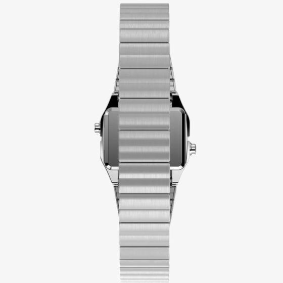 Timex TW2Y46500 Ladies T80 Teeny Tiny Silver Digital Watch - thbaker.co.uk