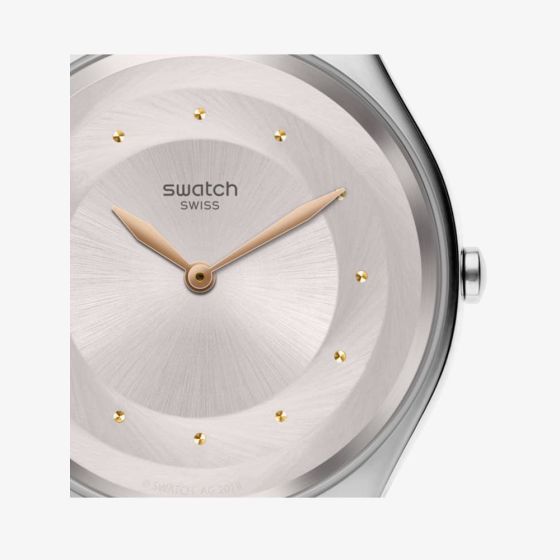 Swatch SYXS117M Skin Irony Crystal Silver Dial Watch - thbaker.co.uk
