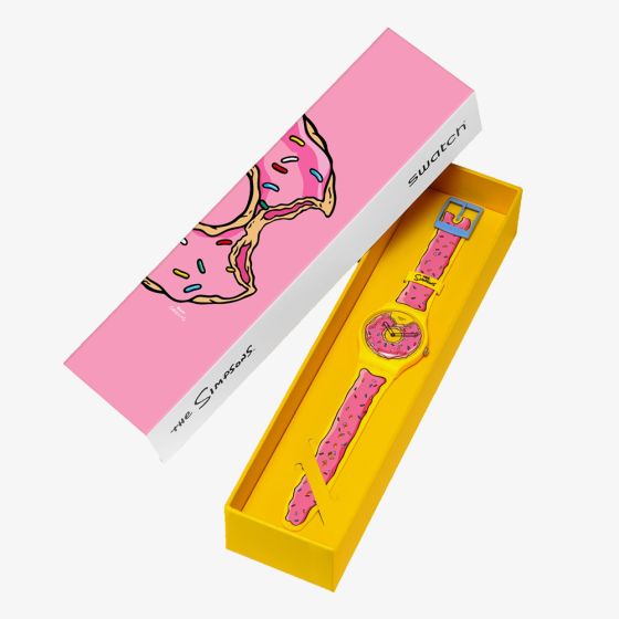 Swatch SO29Z134 Simpsons Seconds of Sweetness Watch - thbaker.co.uk