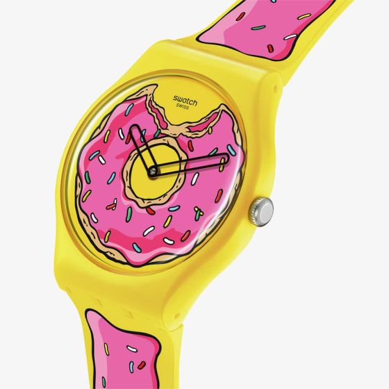 Swatch SO29Z134 Simpsons Seconds of Sweetness Watch - thbaker.co.uk