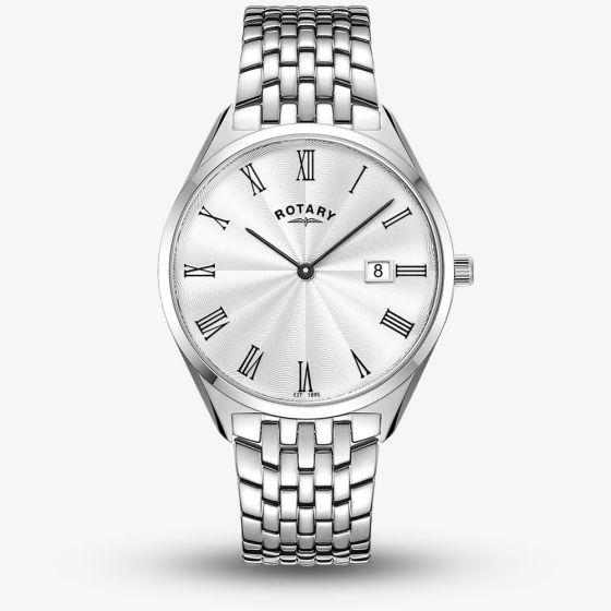 Rotary GB08010/01 Mens Ultra Slim Silver Watch - thbaker.co.uk
