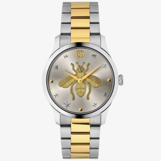 Gucci YA1264131 G Timeless Silver Dial Ladies Watch - thbaker.co.uk