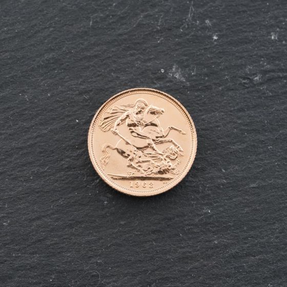 Second Hand 22ct Yellow Gold 1963 Full Sovereign Coin 47021242 ...