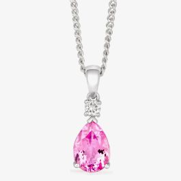 Tivon PW-0899-PMG 18ct Gold Brilliant 0.07ct Necklace - thbaker.co.uk