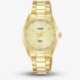 Lorus RY508AX9 Ladies Gold Solar Powered Watch - thbaker.co.uk