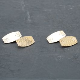 Second Hand Vintage 9ct Yellow Gold Cufflinks 41191020 - thbaker.co.uk