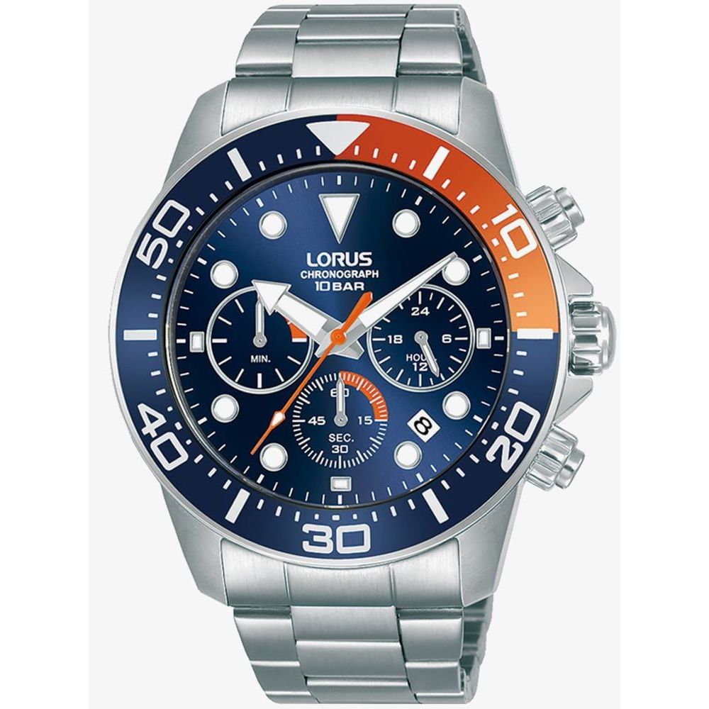 Lorus RT345JX9 Mens Blue Chronograph Bracelet Watch - thbaker.co.uk