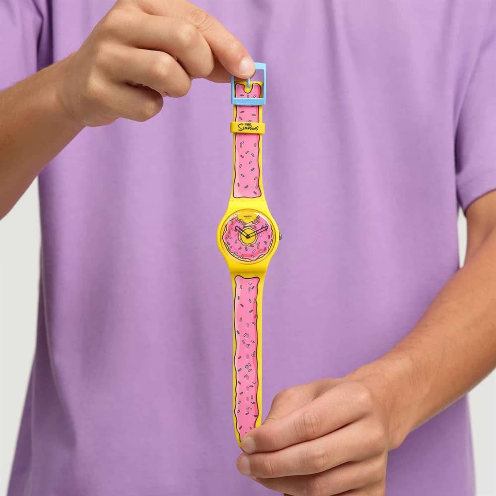 Swatch SO29Z134 Simpsons Seconds of Sweetness Watch - thbaker.co.uk
