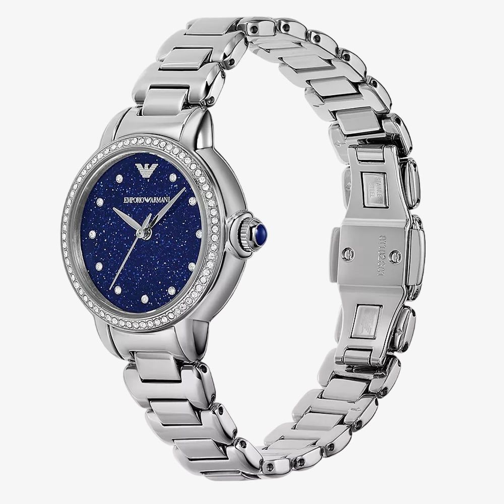 Emporio Armani AR11630 Ladies Mia Starry Night Blue Watch - thbaker.co.uk