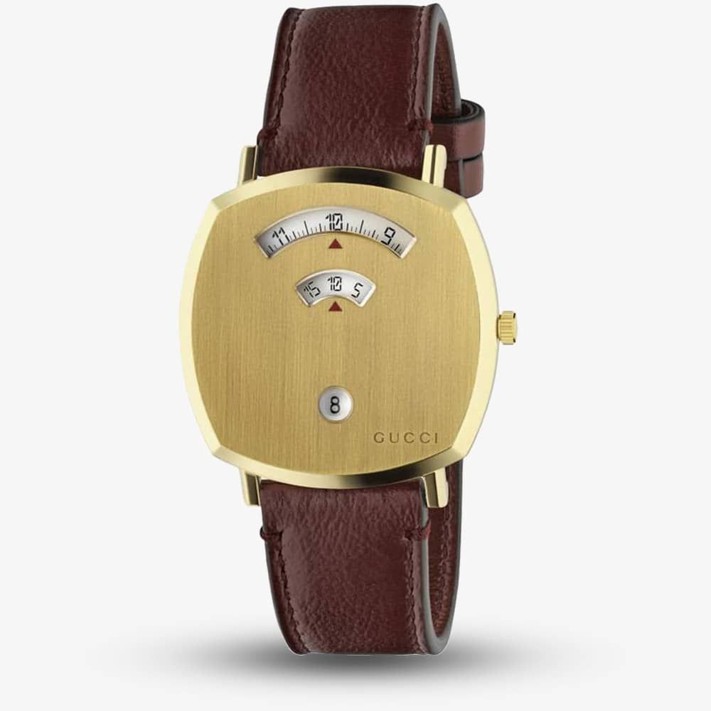 Gucci YA157411 Grip Gold Dial Ladies Watch - thbaker.co.uk