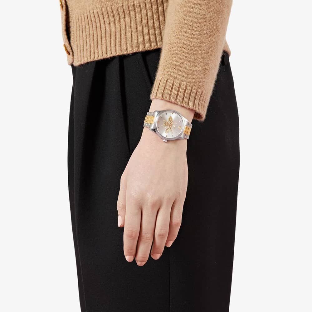 Gucci YA1264131 G Timeless Silver Dial Ladies Watch - thbaker.co.uk