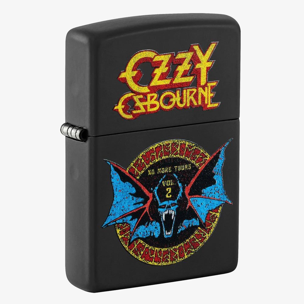 Zippo 47083-000002 Ozzy Osbourne Bat Black Matte Lighter - thbaker.co.uk