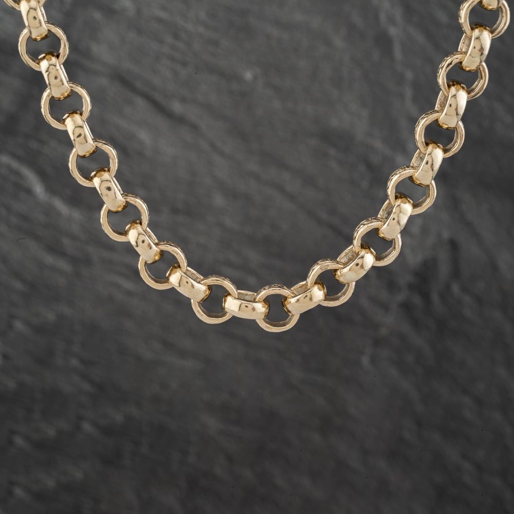 Second Hand 9ct Yellow Gold Hula Hoop Style Plain And Patterned 20 Inch ...