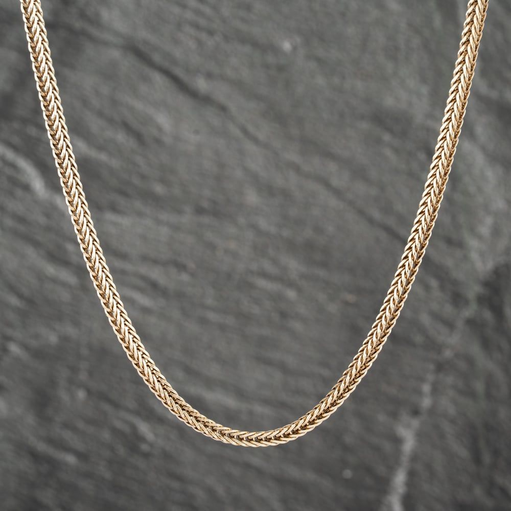Second Hand 9ct Yellow Gold 22 Inch Foxtail Chain 41041524 - thbaker.co.uk