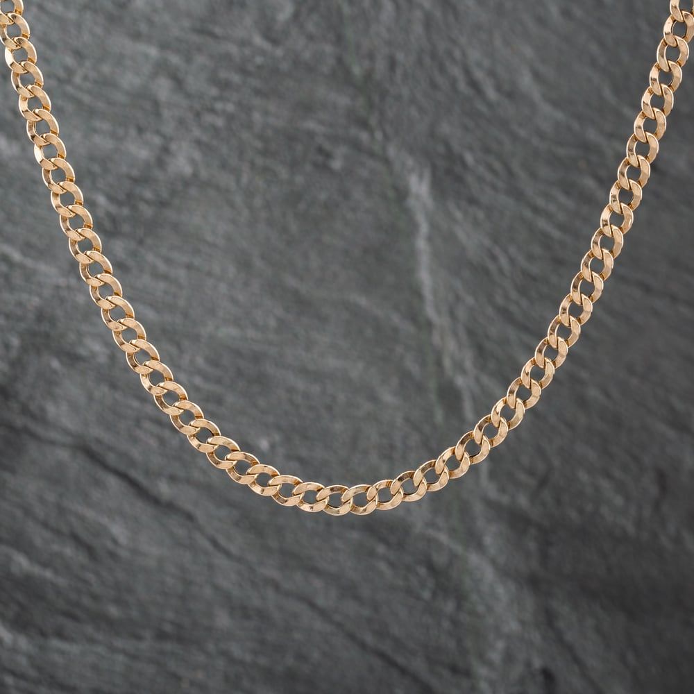 Second Hand 9ct Yellow Gold 20 Inch Curb Chain 41041672 - thbaker.co.uk