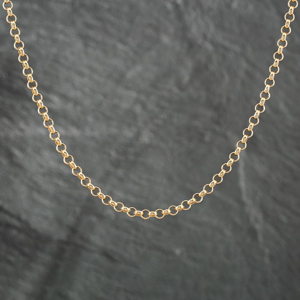 Second Hand 9ct Yellow Gold Round 18 Inch Belcher Chain 41161127 ...