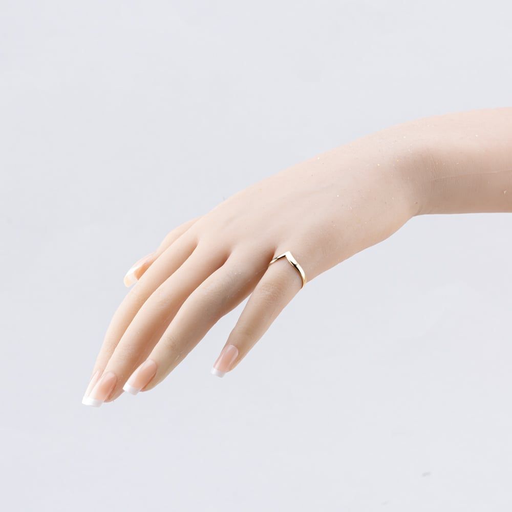 Second Hand 9ct Yellow Gold Plain Wishbone Ring 43111012 - thbaker.co.uk