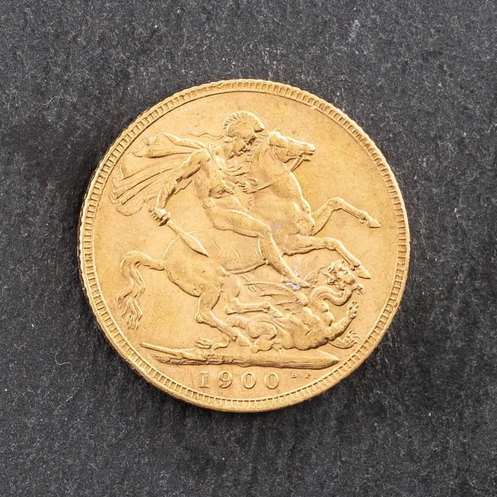 Second Hand 22ct Yellow Gold 1900 Full Sovereign Coin 47021048 ...