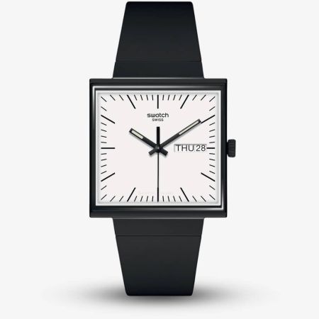 Swatch SO34B700 Bioceramic What If White Dial Watch - thbaker.co.uk