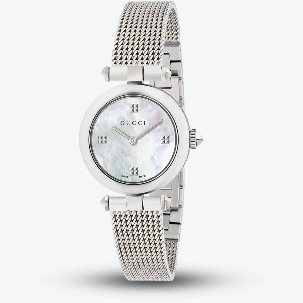 Gucci YA141504 Diamantissima Mother Pearl Ladies Watch - thbaker.co.uk