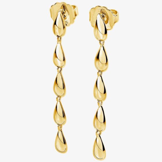Lucy Quartermaine TDER1G Gold Vermeil Tear Drop Dropper Earrings ...