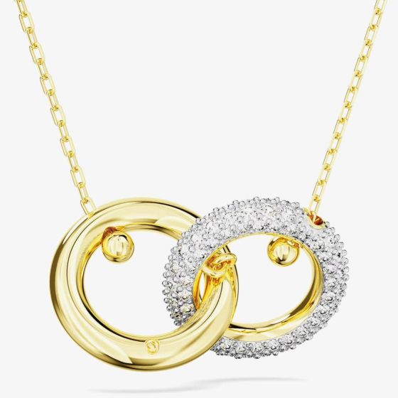 Swarovski 5668820 Dextera White Interlocking Loop Necklace - thbaker.co.uk