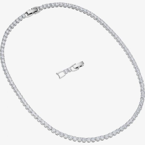Swarovski Tennis Deluxe White Crystal Necklace 5494605 | T.H. Baker ...
