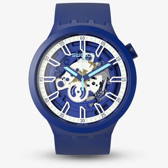 Swatch SB01N102 Skeleton Dial Watch - thbaker.co.uk
