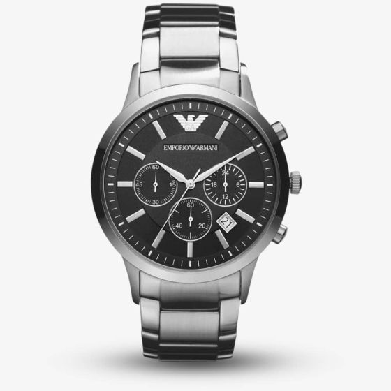 Emporio Armani AR2434 Chronograph Black Mens Watch - thbaker.co.uk