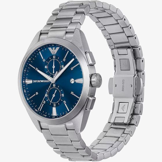Emporio Armani AR11541 Chronograph Blue Dial Mens Watch - thbaker.co.uk