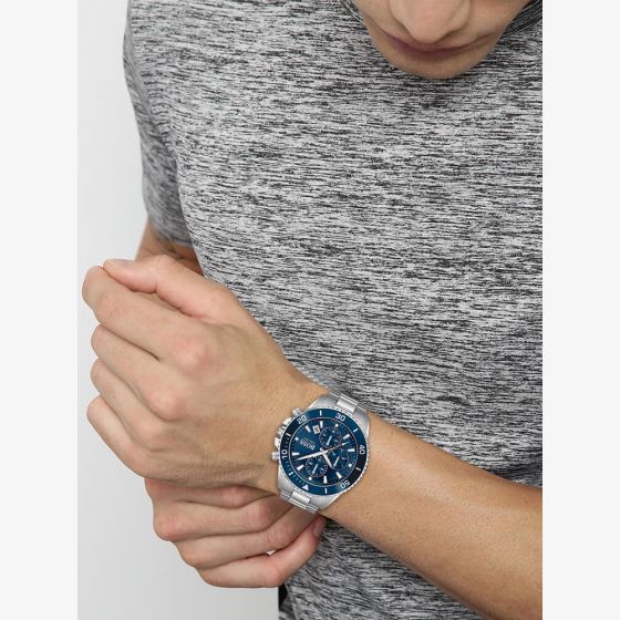 BOSS 1513907 Admiral Chronograph Blue Dial Mens Watch - thbaker.co.uk