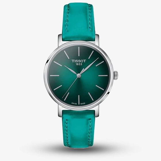 Tissot T143.210.17.091.00 Everytime Lady Turquoise Watch - thbaker.co.uk