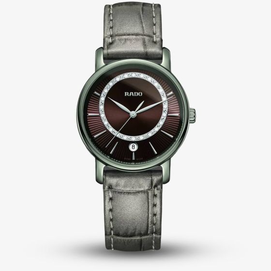 Rado R14064735 DiaMaster Diamonds Brown Ladies Watch - thbaker.co.uk