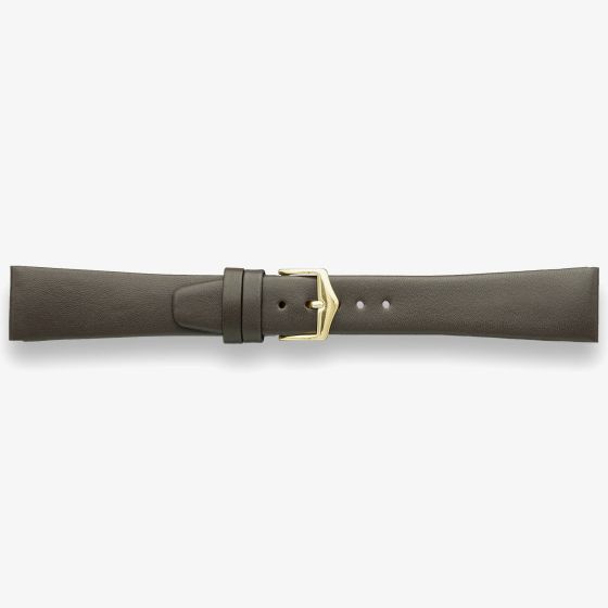 Darlena Henley Brown Leather Gold Buckle Watch Strap - thbaker.co.uk