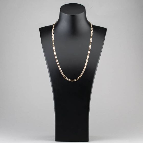 Second Hand 9ct Yellow Gold 22 Inch Anchor Chain - thbaker.co.uk