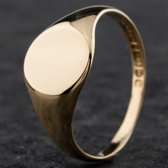 Second Hand Vintage 9ct Yellow Gold Hallmarked Birmingham 1956 Oval ...