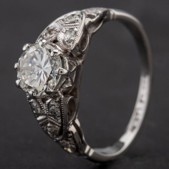 Second Hand White Gold 1.00ct Diamond Solitaire Ring - thbaker.co.uk