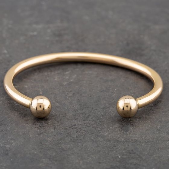 Second Hand 9ct Yellow Gold Solid Standard Torque Bangle 41211219 ...