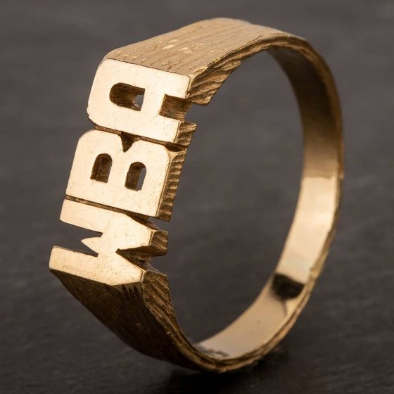 Second Hand 9ct Yellow Gold WBA Signet Ring | T.H. Baker Family Jewellers