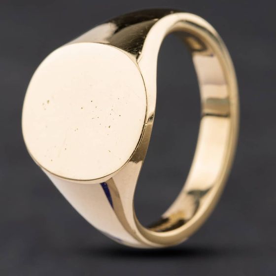Second Hand 18ct Yellow Gold Plain Oval Signet Ring 4134957 | T.H ...
