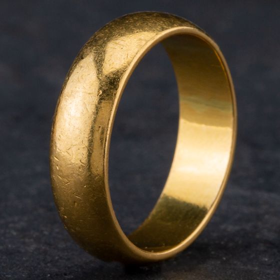 Second Hand 22ct Yellow Gold Plain Wedding Ring 4187309 | T.H. Baker ...
