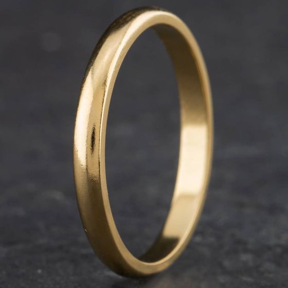 Second Hand 18ct Yellow Gold 2mm Plain Wedding Ring 4187333 | T.H ...