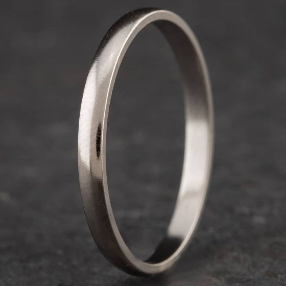 Second Hand Platinum 2mm Plain Wedding Ring 4187342 - thbaker.co.uk