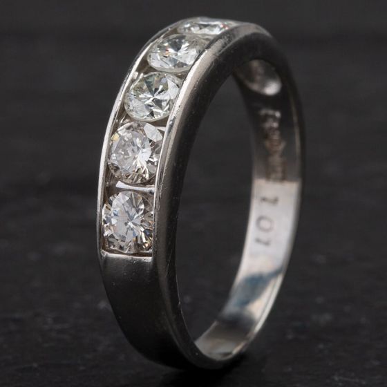 Second Hand Platinum Five Stone Diamond Ring 4328498 | T.H. Baker ...