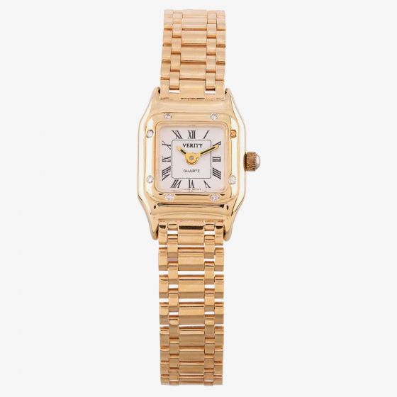 Second Hand Verity Gold Plated Diamond Bracelet Watch D516436(448 ...